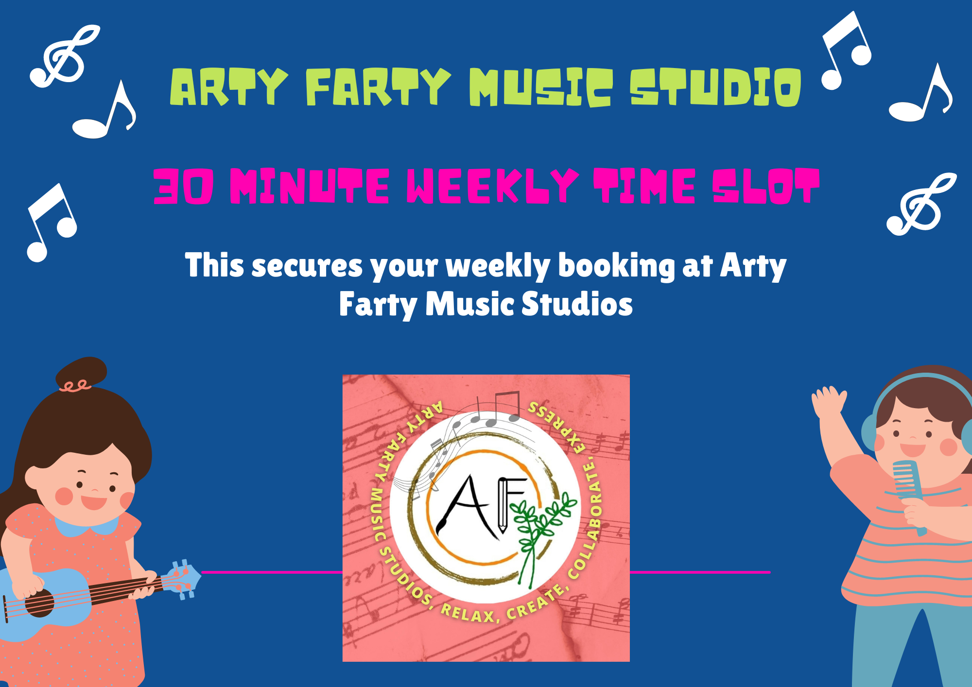 Arty Farty Music Studios Music Lesson 30 Minute Time Slot ...